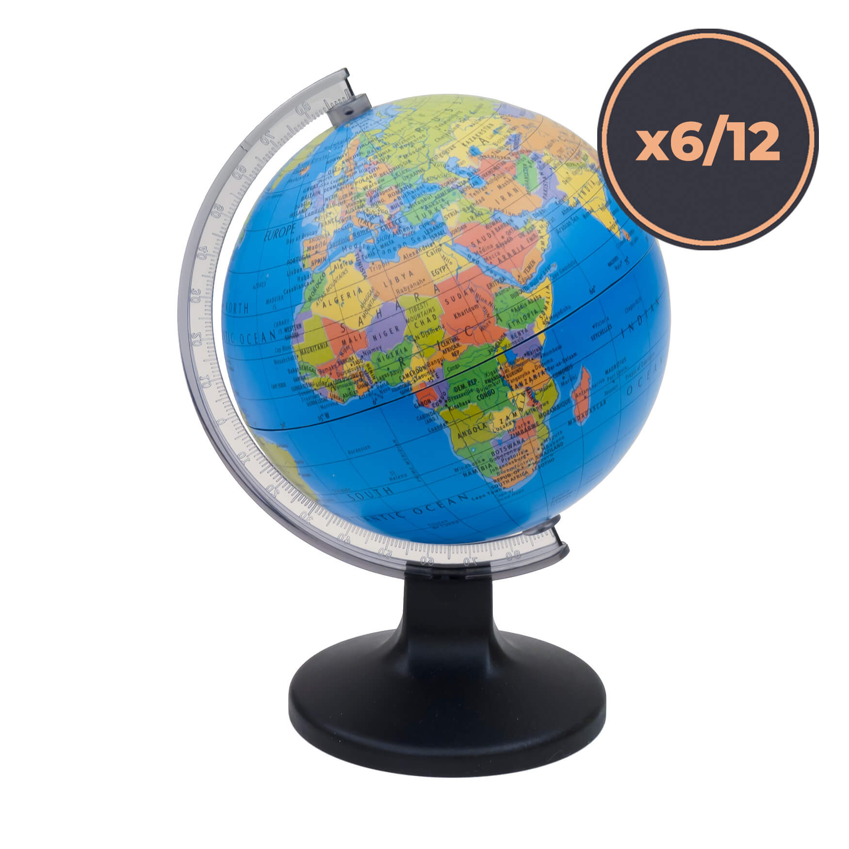 KS2 Mini Political Globe 10cm Pk6/Pk12